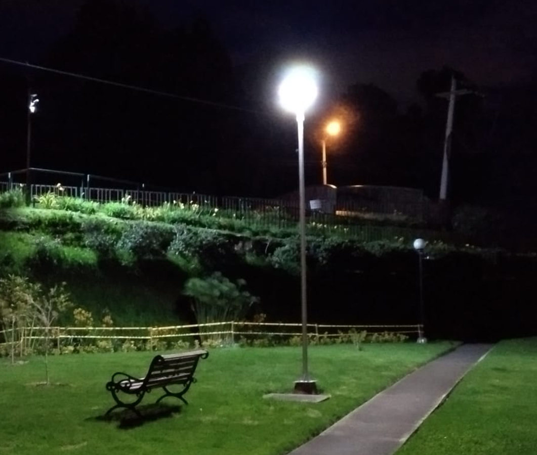 【Project】courtyard lighting Installation - AOK LED Light