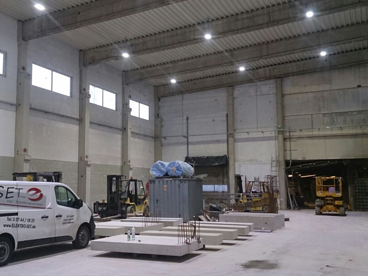 【Project】200W Industrial Hall Lighting Installation - AOK LED Light